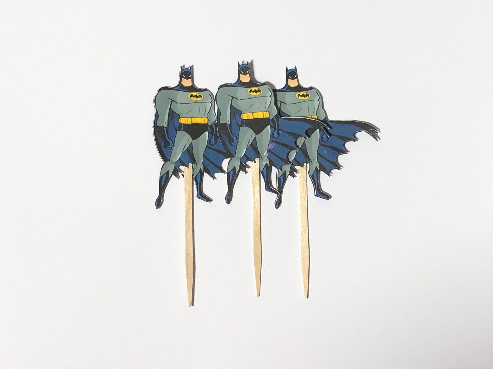 Bat Cupcake Toppers Set of 12 Bat Logo Birthday Party - Etsy