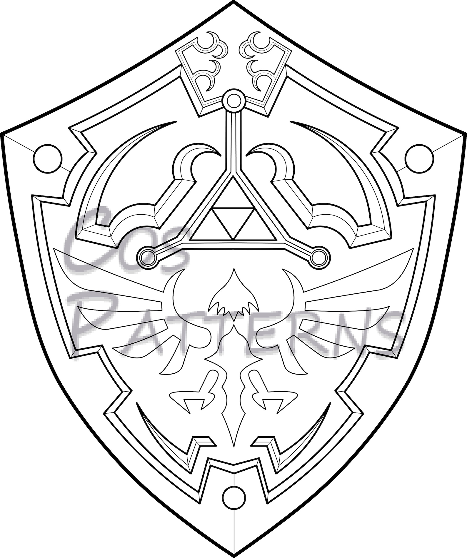 Link Hylian Shield the Legend of Zelda Twilight Princess PDF (Download ...