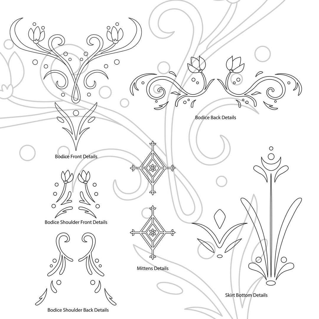 Anna From Frozen - Travel Inspired Design Details Cosplay Pattern ...