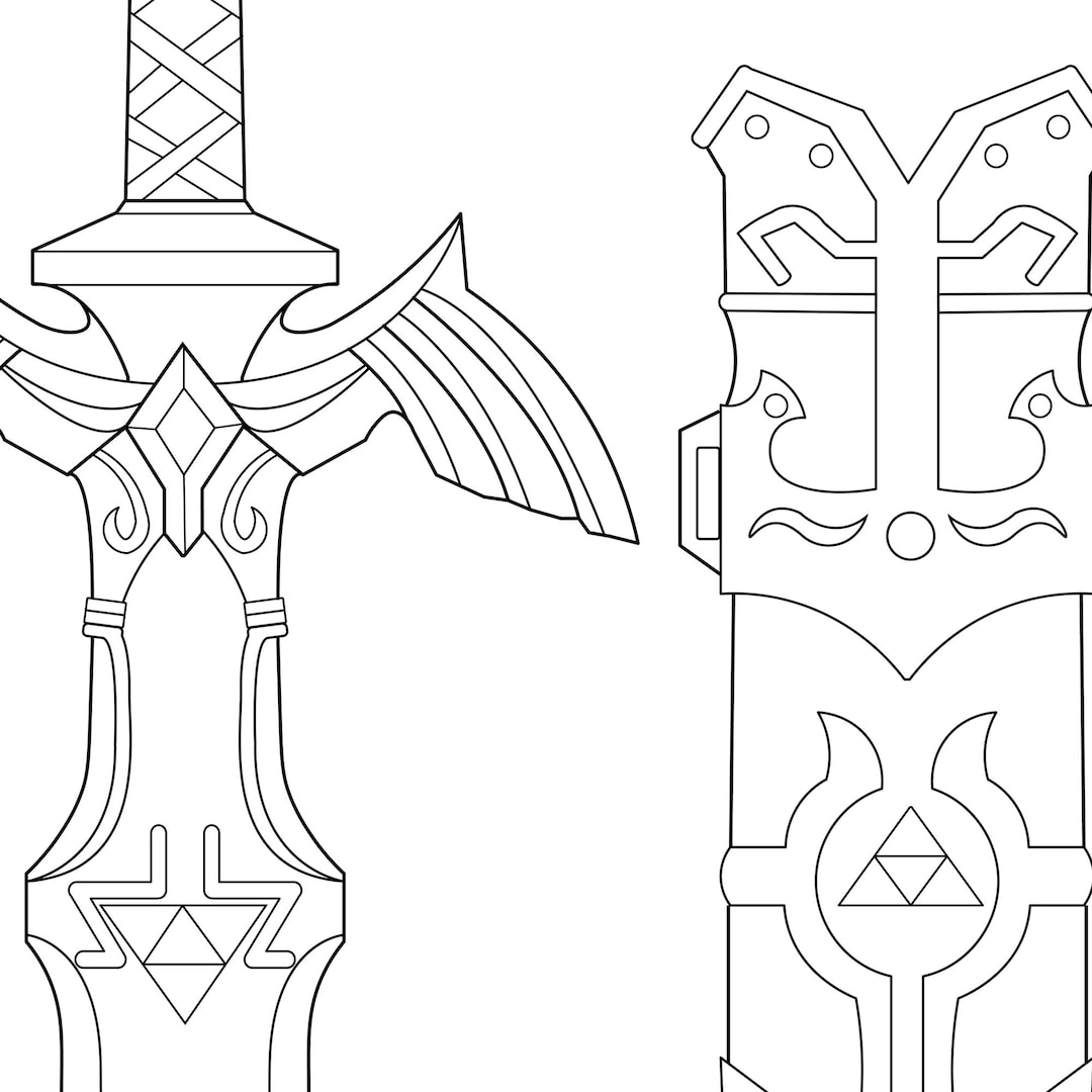 Link Master Sword and Sheath Cosplay Pattern - the Legend of Zelda ...