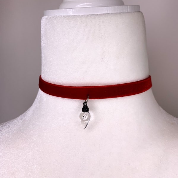 Red Velvet Choker - Etsy