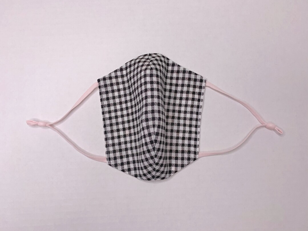 100% Cotton Double-sided Face Mask W/ Elastic Loops | Gingham & Floral ...