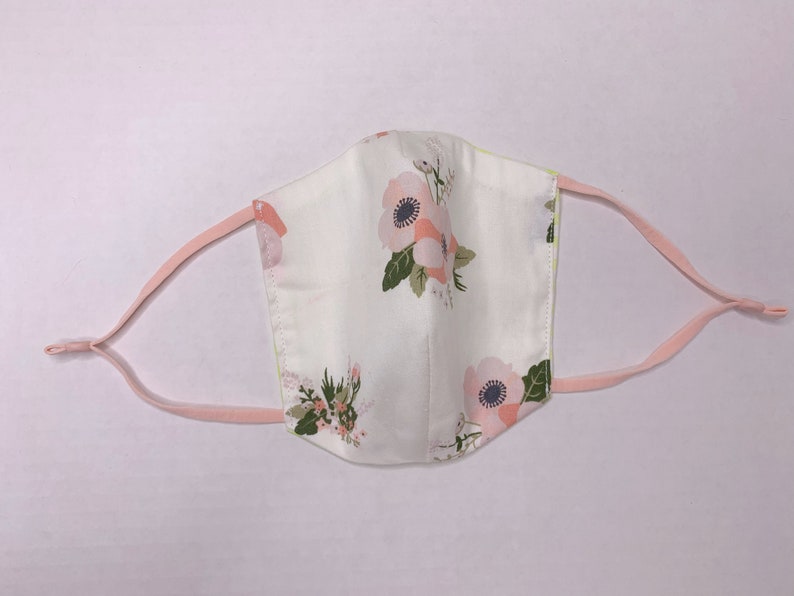 100% Cotton Double-sided Face Mask W/ Elastic Loops | Gingham & Floral ...