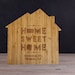 Personalized, Engraved House-shaped Bamboo Cutting Board Makes an Ideal ...