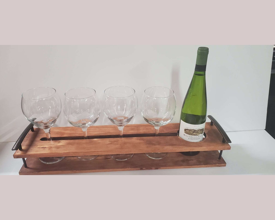 Serving Wine Tray With Wine Holder is a Perfect Housewarming or Moving ...