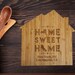 Personalized, Engraved House-shaped Bamboo Cutting Board Makes an Ideal ...
