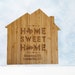 Personalized, Engraved House-shaped Bamboo Cutting Board Makes an Ideal ...
