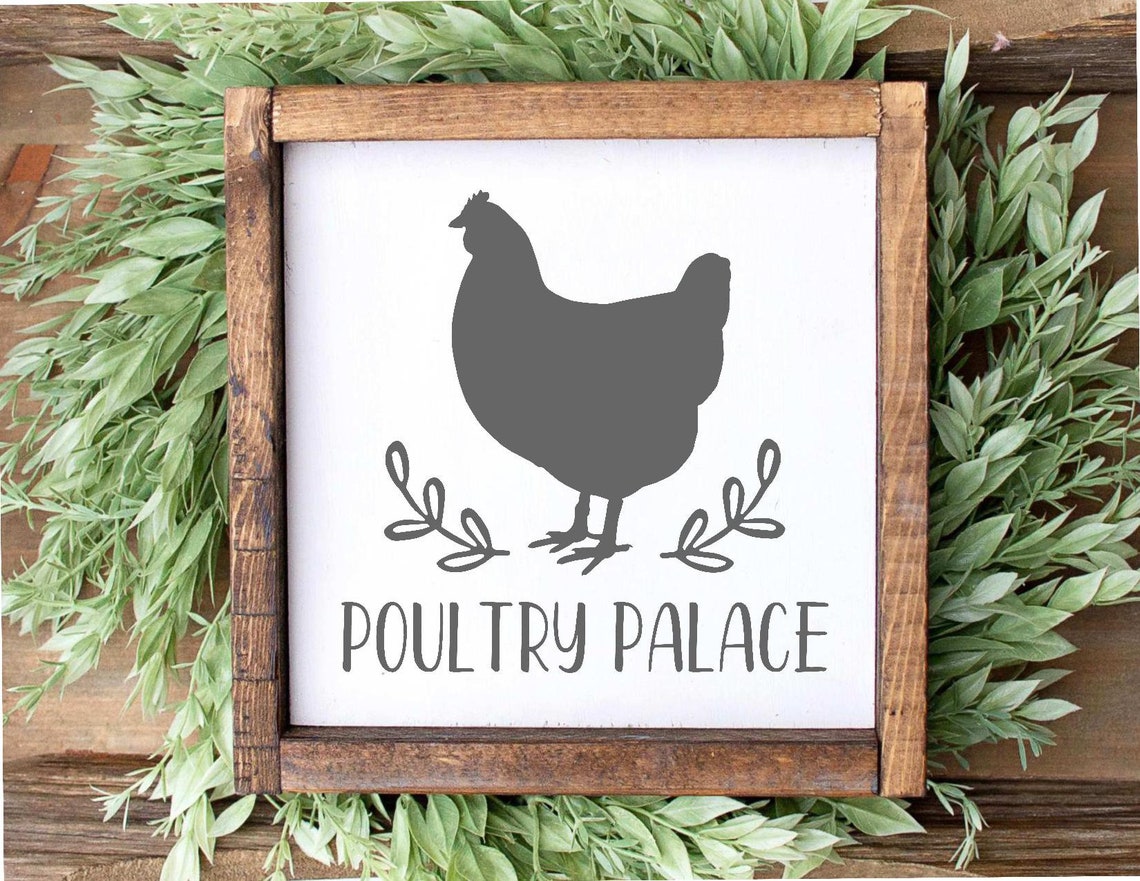Chicken SVG Chicken Sign SVG Poultry Farmhouse Farm Hen - Etsy