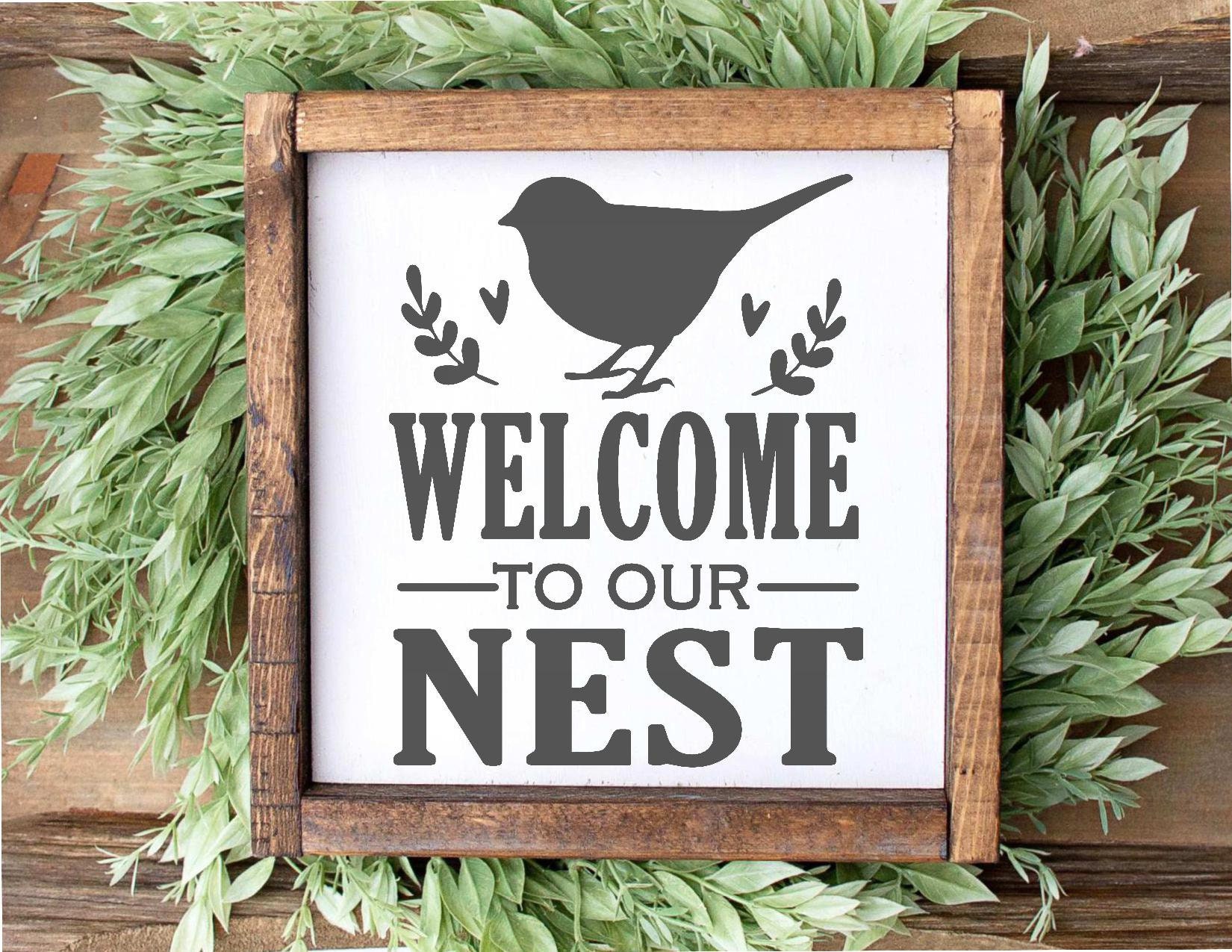 Welcome to Our Nest SVG Family Quote SVG Farmhouse Sign SVG - Etsy New Zealand