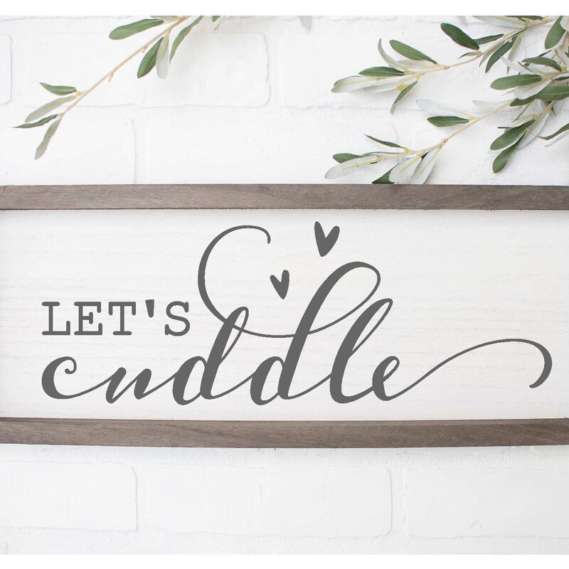 Lets Cuddle Sign - Etsy
