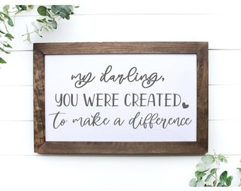 You Make a Difference Sign - Etsy