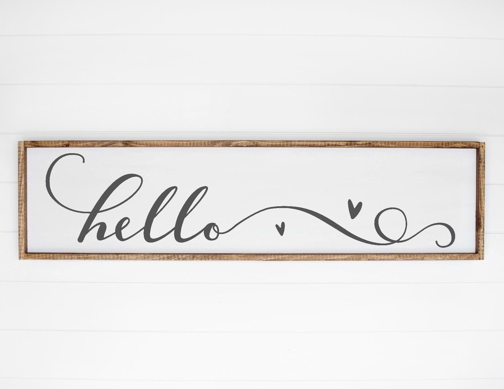 Hello SVG Welcome SVG Home SVG Home Decor Farmhouse | Etsy