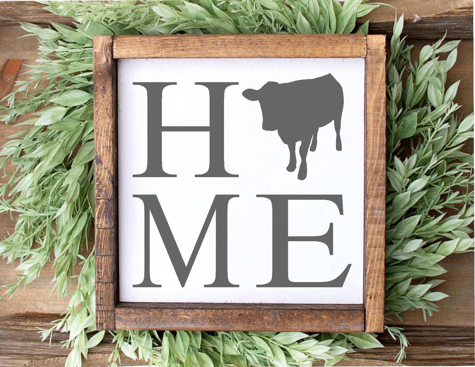 Home SVG Cow Sign SVG Cow Design SVG Heifer Farm Life - Etsy