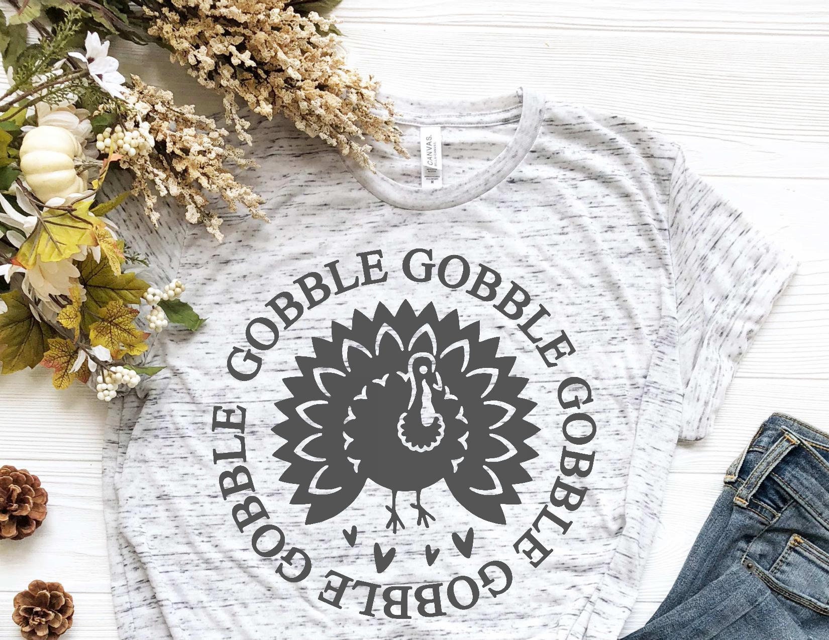 Gobble Gobble Turkey SVG Thanksgiving SVG Fall SVG Autumn | Etsy