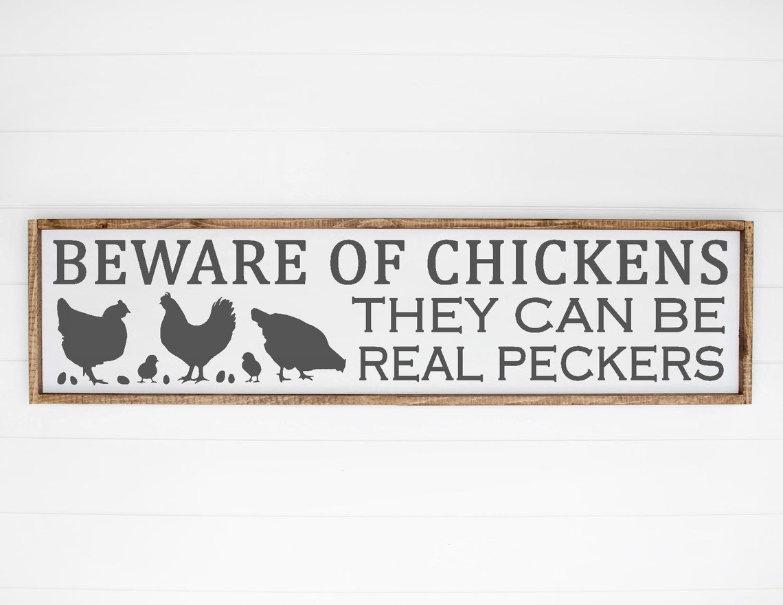 Chicken Sign SVG Chicken Quote SVG Home Decor SVG - Etsy