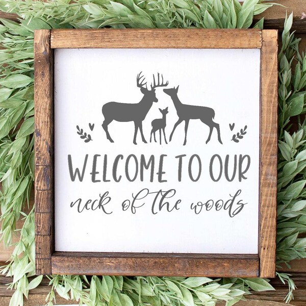 Welcome to Our Neck of the Woods - Etsy