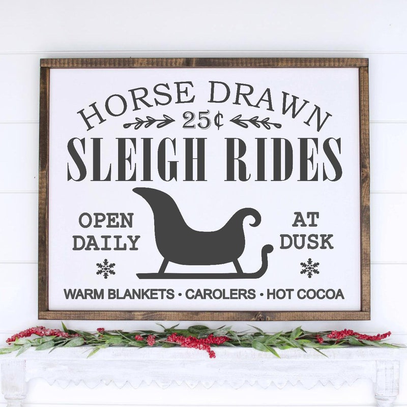 Sleigh Ride Svg - Etsy