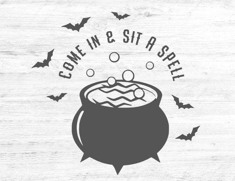 Sit A Spell Halloween SVG Fall SVG Witch SVG Halloween - Etsy