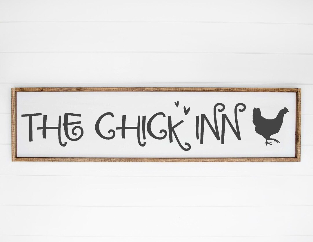 The Chick Inn SVG, Chicken Sign SVG, Farmhouse SVG, Hen, Rooster ...