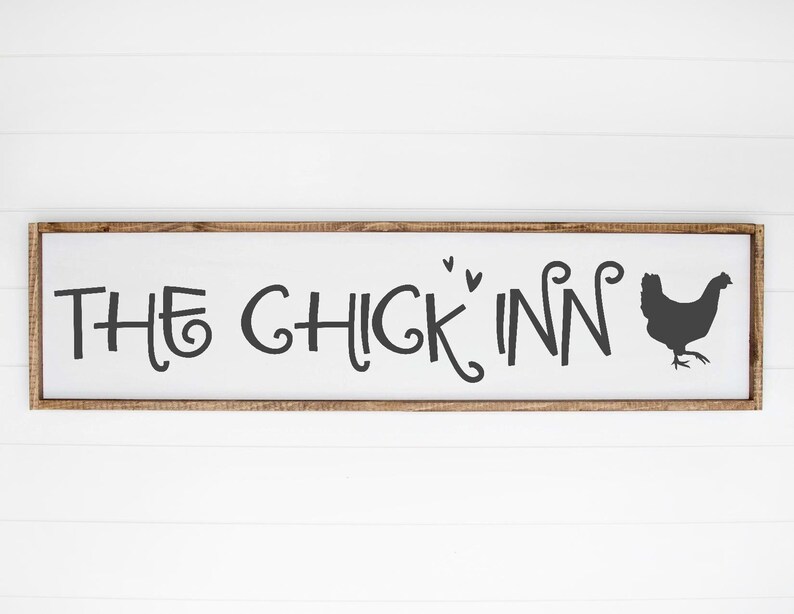 The Chick Inn SVG Chicken Sign SVG Farmhouse SVG Hen | Etsy