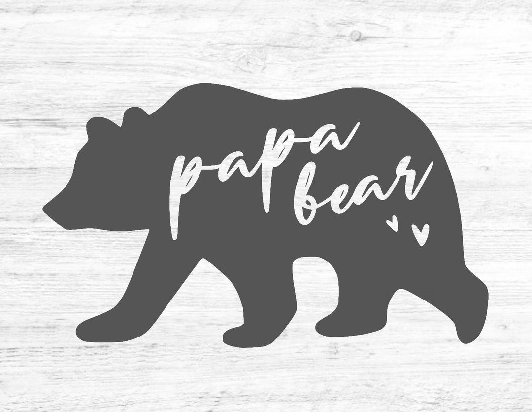 Papa Bear SVG Father's Day SVG Father SVG Dad Svg Dad - Etsy