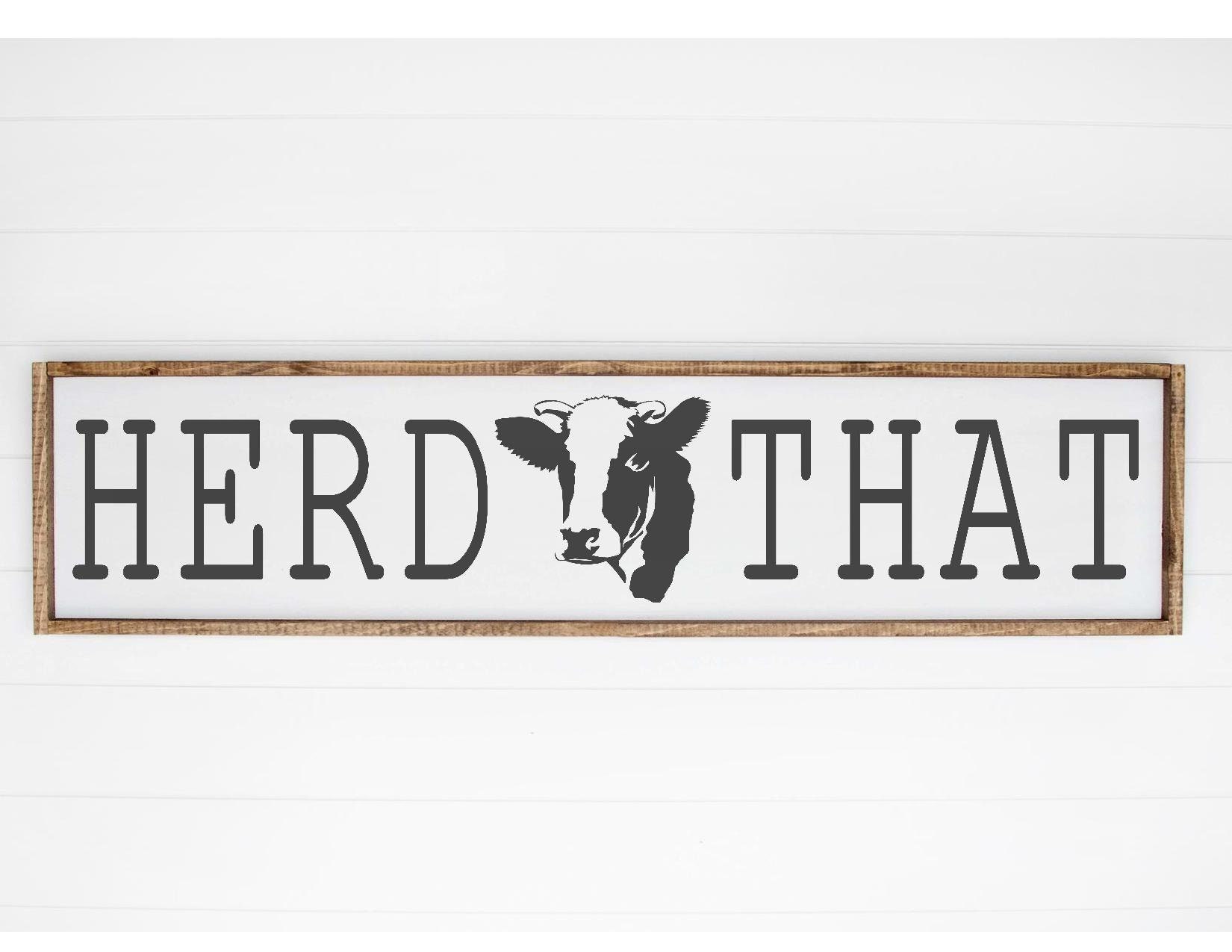 Herd That SVG Cow Sign SVG Cattle SVG Farm Farmhouse Farm - Etsy Australia