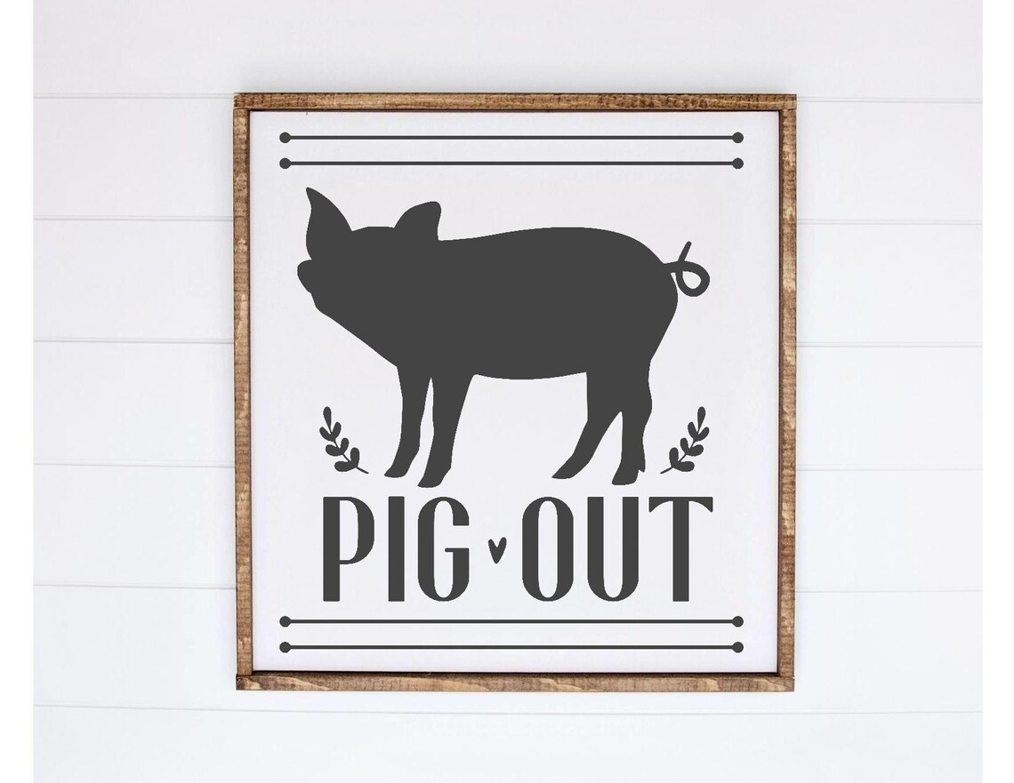 Pig SVG Farmhouse SVG Farm SVG Home Decor Kitchen Family - Etsy