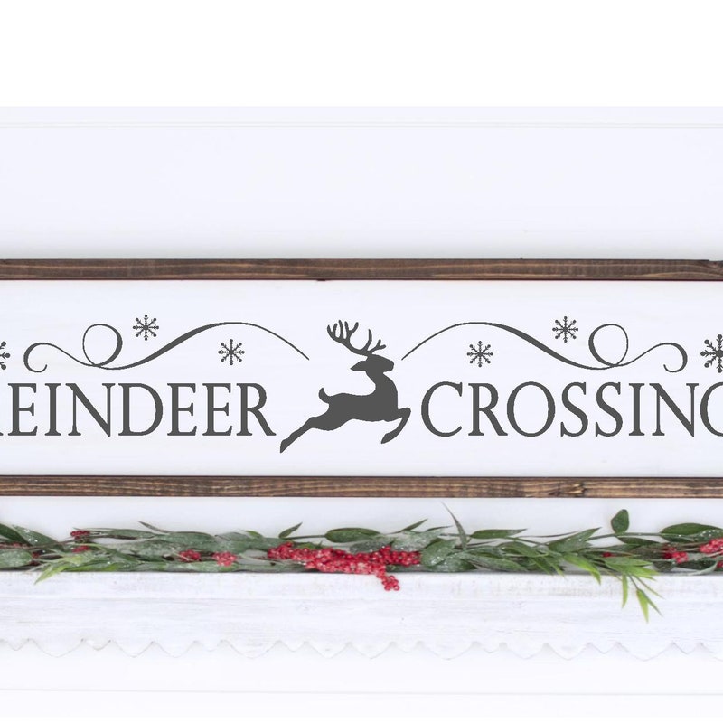 Reindeer Sign - Etsy