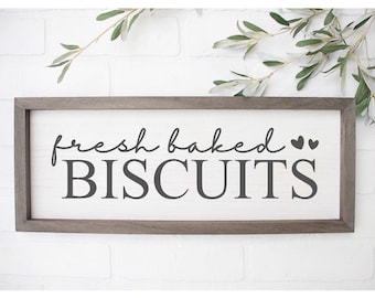 Fresh Biscuits Sign - Etsy