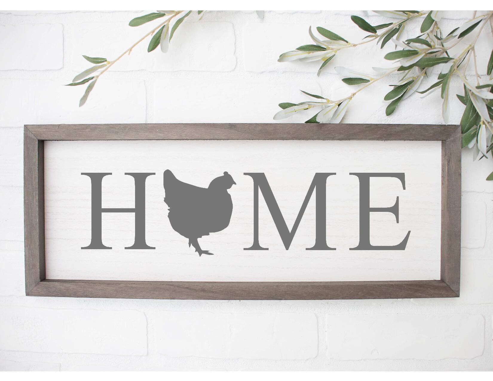 Chicken SVG Home Sign Welcome SVG Farmhouse Farm Chicken - Etsy