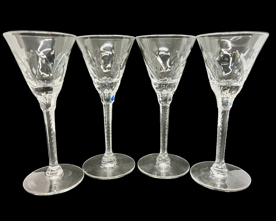 VINTAGE | Seneca Glass Jack Pattern | Set of 4 Cordials | Stem 476 ...