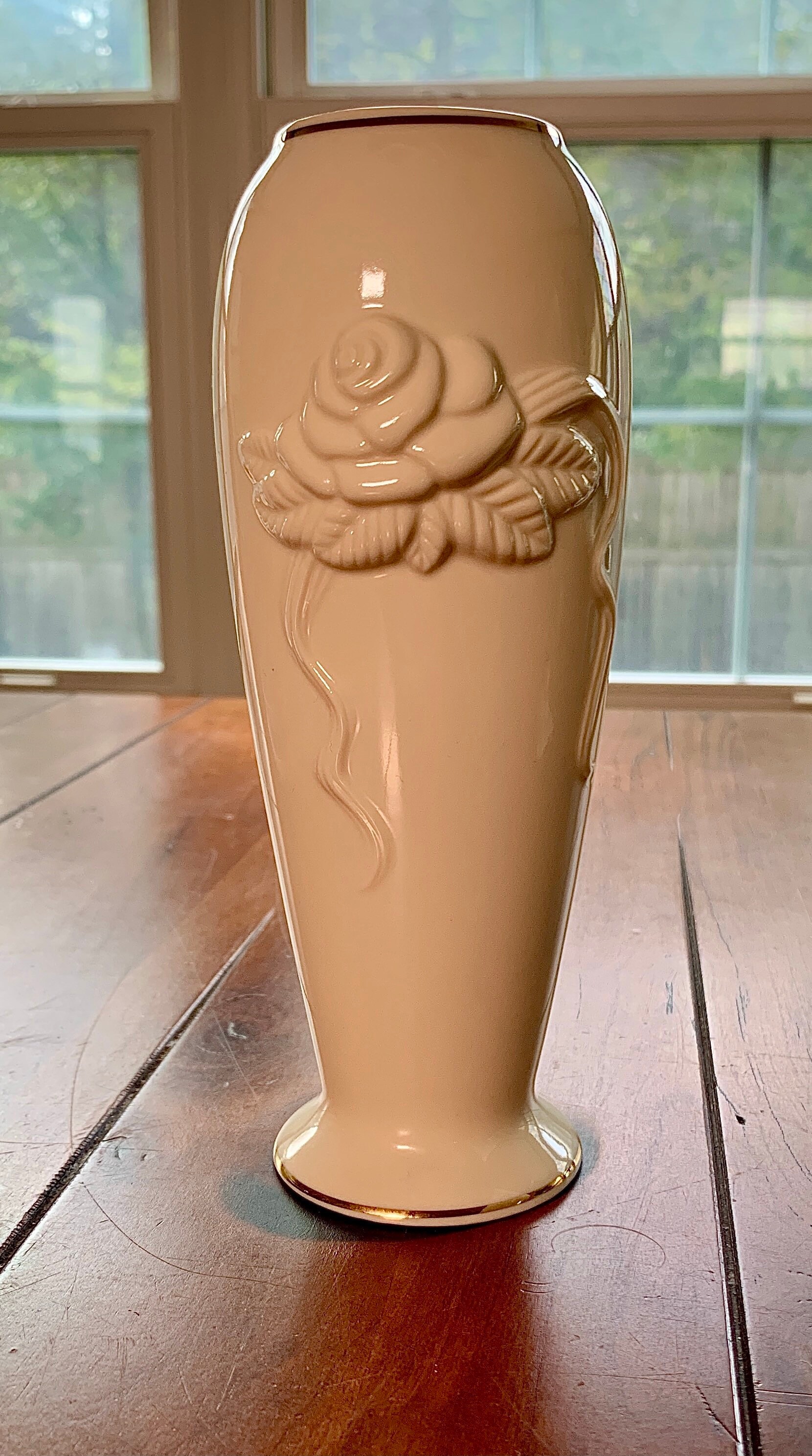 VINTAGE Lenox Collections Rose Blossom Vase Ivory | Etsy
