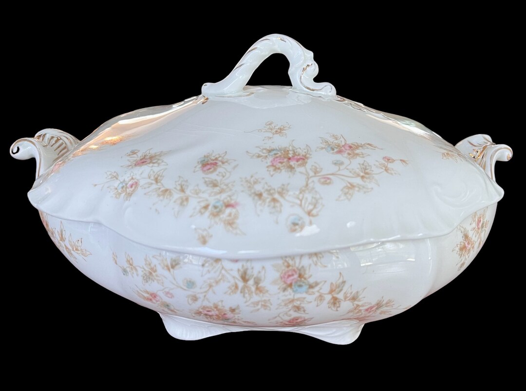 ANTIQUE | Royal Semi Porcelain | Johnson Bros China | Covered Vegetable ...