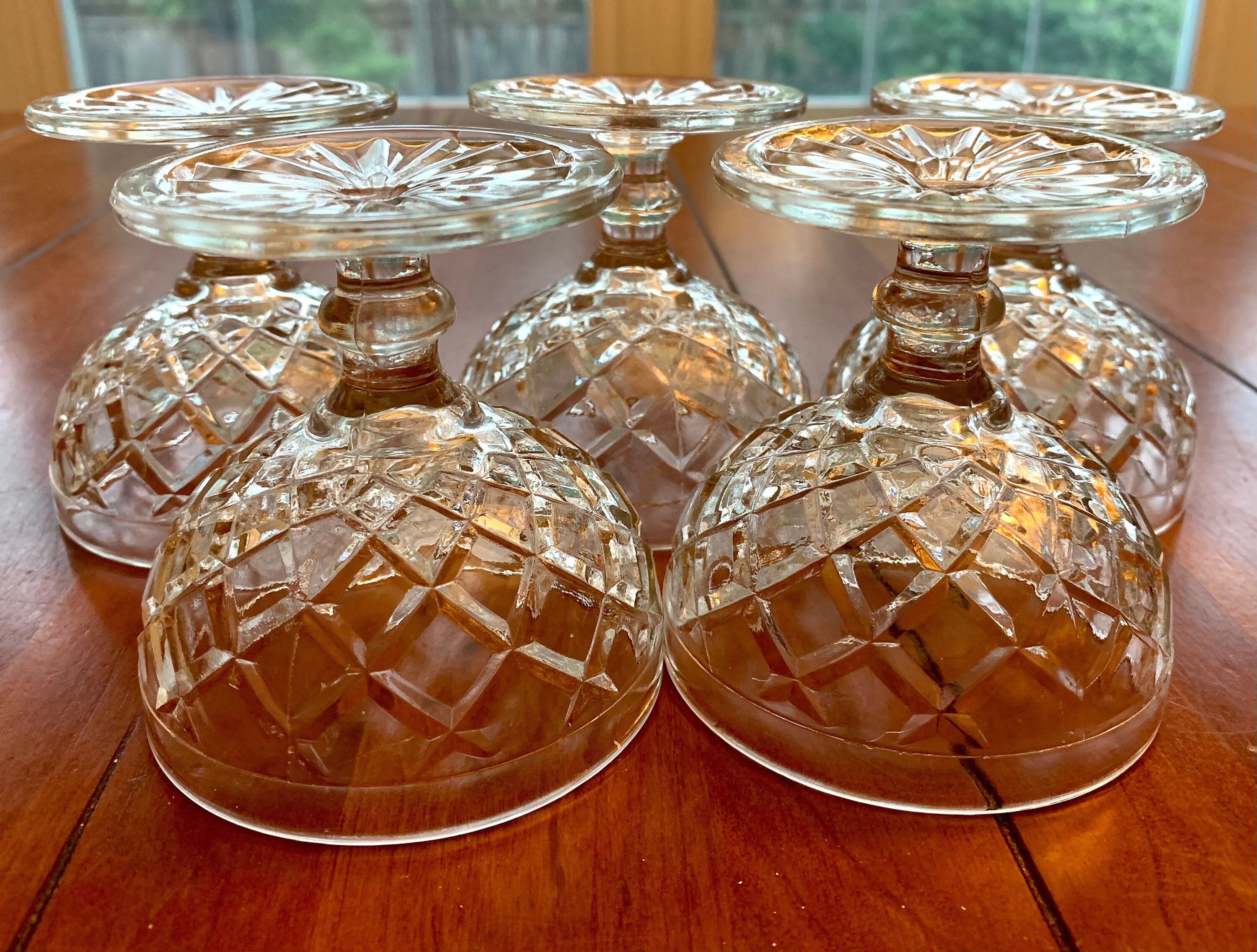 VINTAGE Set of 5 Anchor Hocking Champagne/Tall Sherbets | Etsy