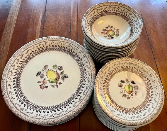 VINTAGE Johnson Brothers Old Granite Fruit Sampler Various - Etsy