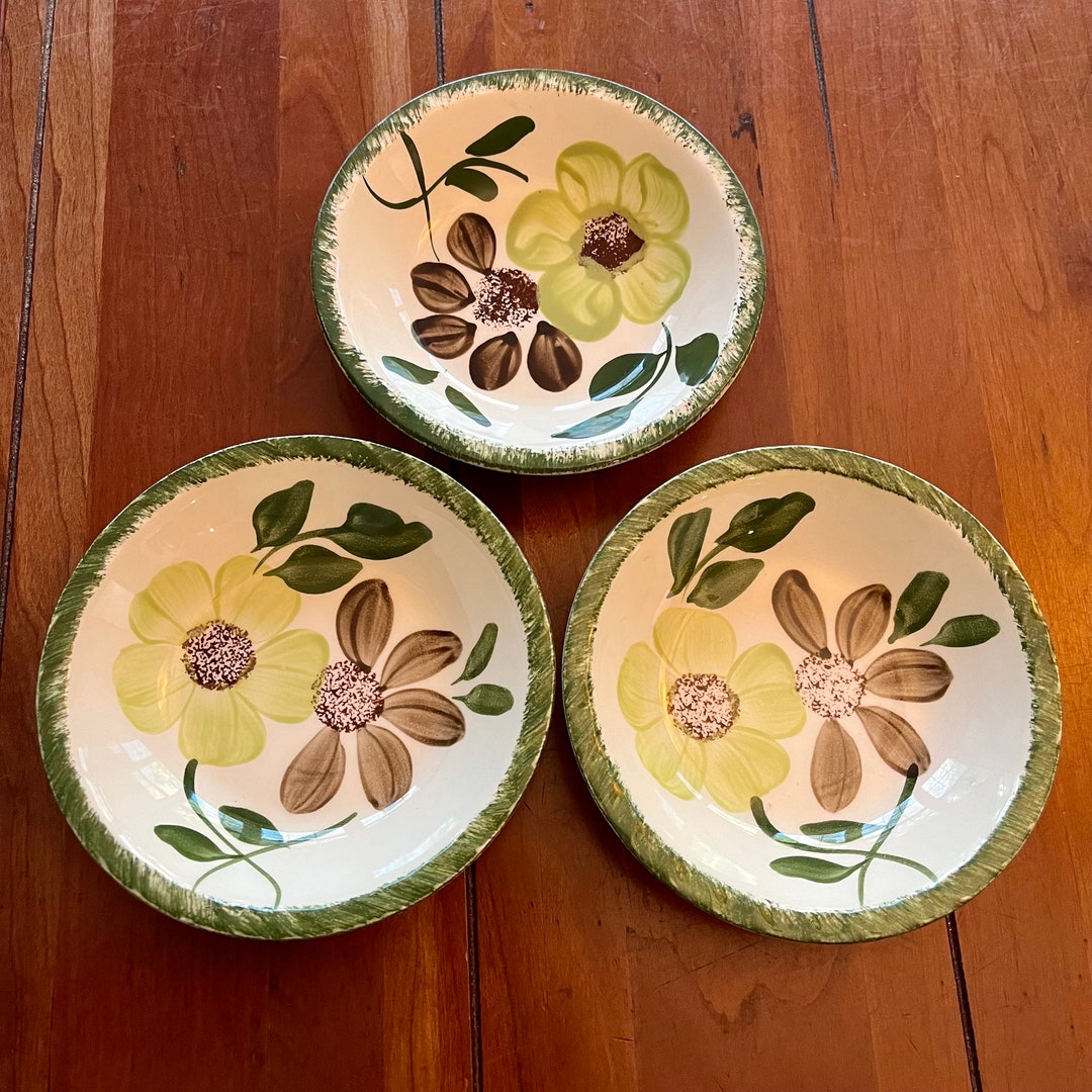 VINTAGE Blue Ridge Southern Potteries Fruit Dessert Bowls - Etsy