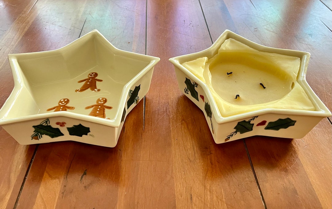 VINTAGE | 1991 Hartstone Pottery Gingerbread Man Holly Berry | Set of 2 ...