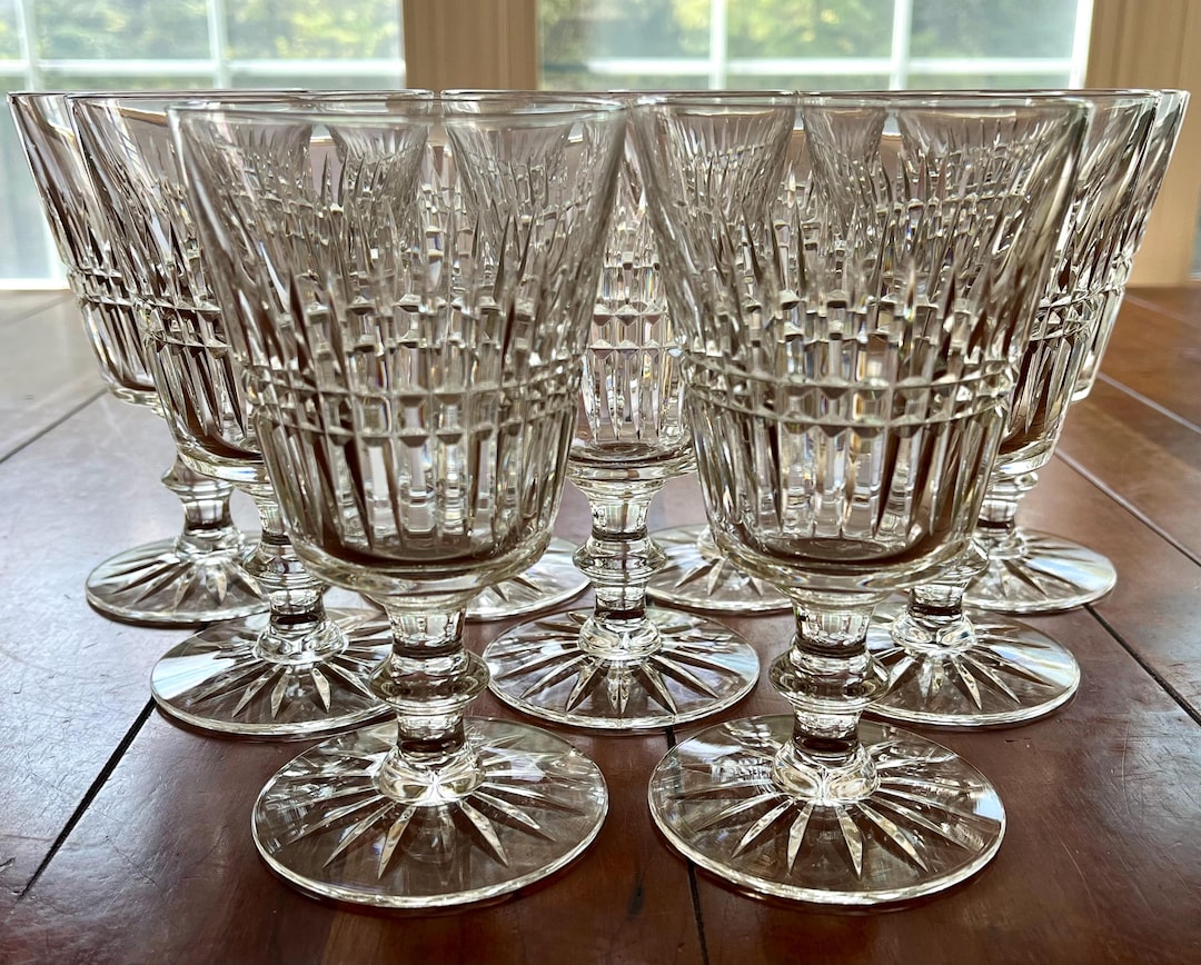 Vintage Seneca Glass Renaissance Water Goblets - Set of 9 - Etsy