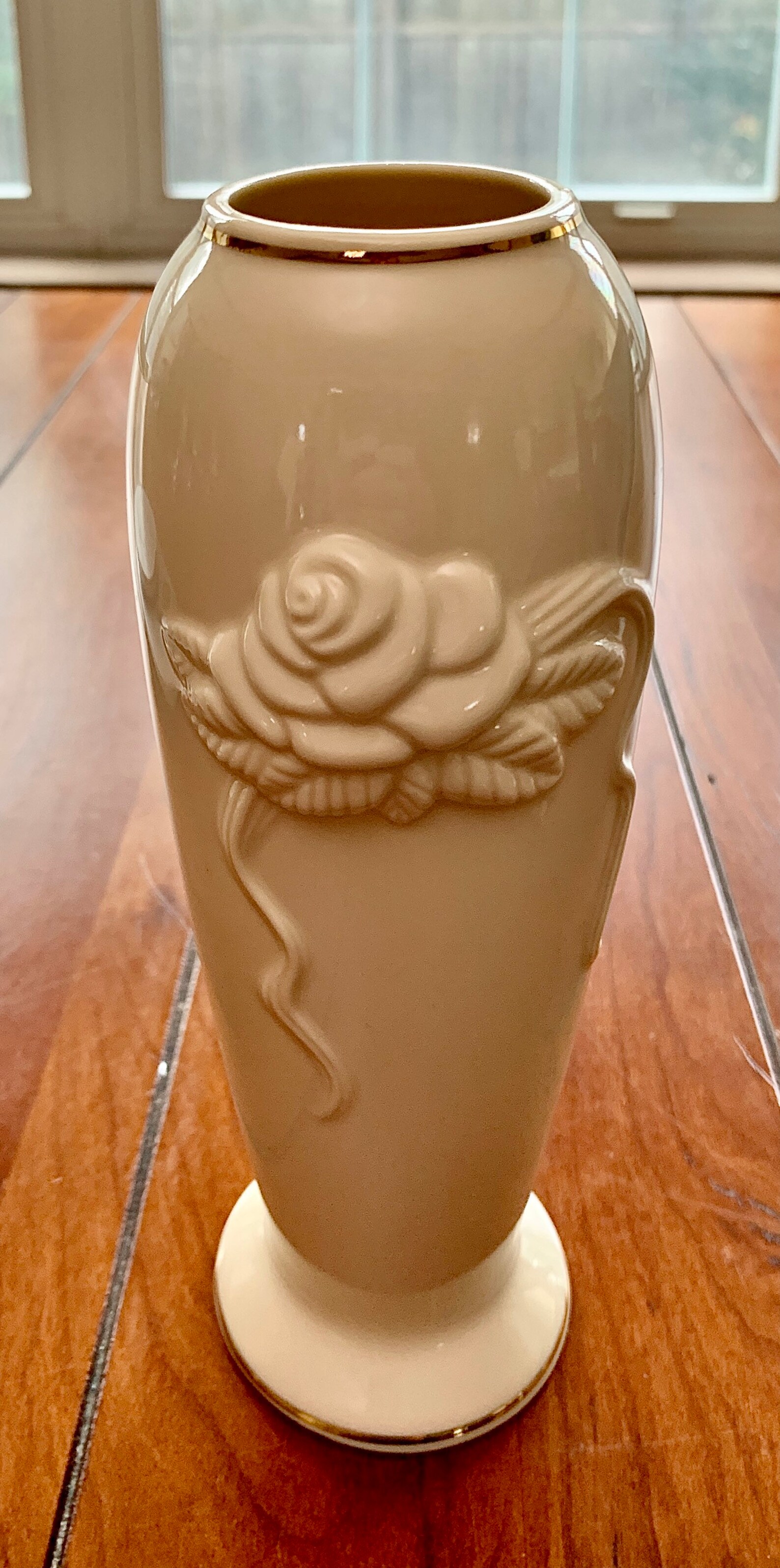 VINTAGE Lenox Collections Rose Blossom Vase Ivory | Etsy