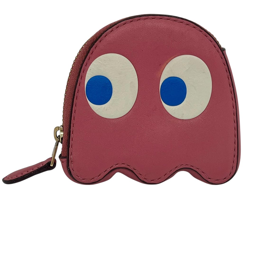 Vintage | Coach X Pacman Ghost Peony Pink Coin Purse | Case | Wallet ...
