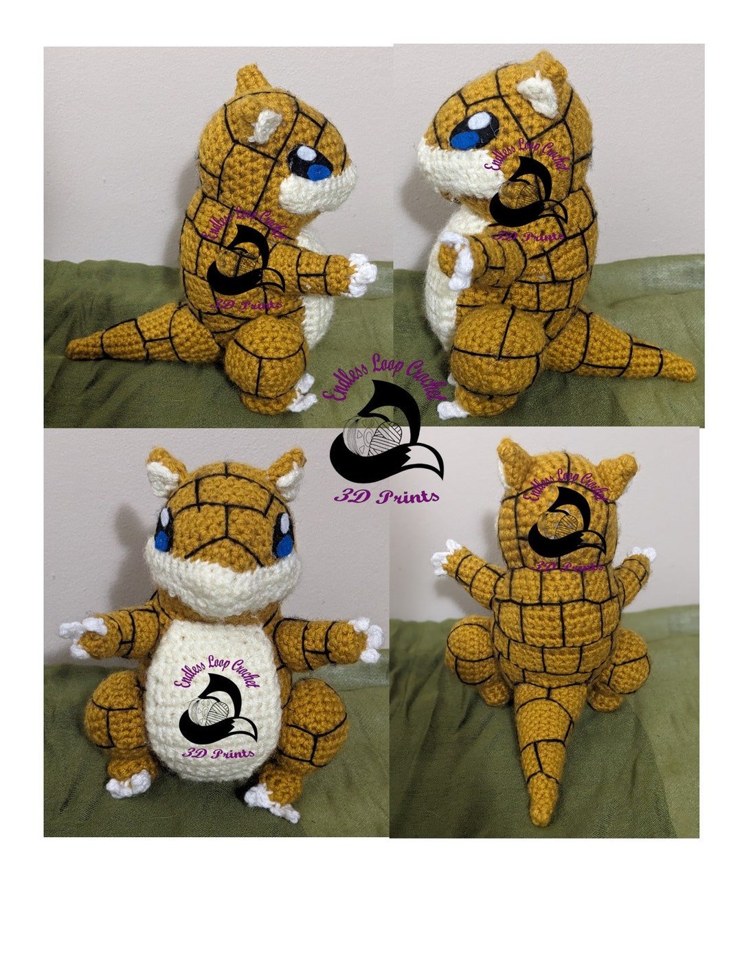Sandshrew Inspired Crochet - Etsy