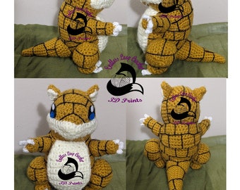 Detailed Christmas Sandshrew, Yamper, and Psyduck Hand-painted and Customizable Engravings ...