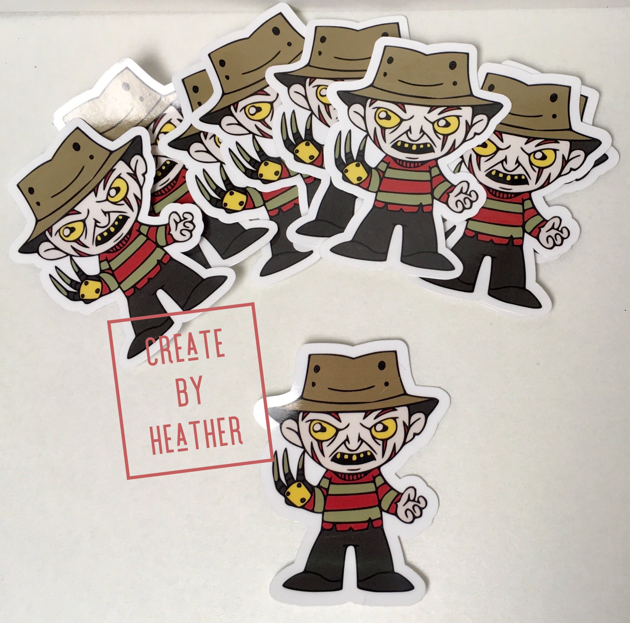 Horror Movie Character Stickers Halloween Scary Killers | Etsy