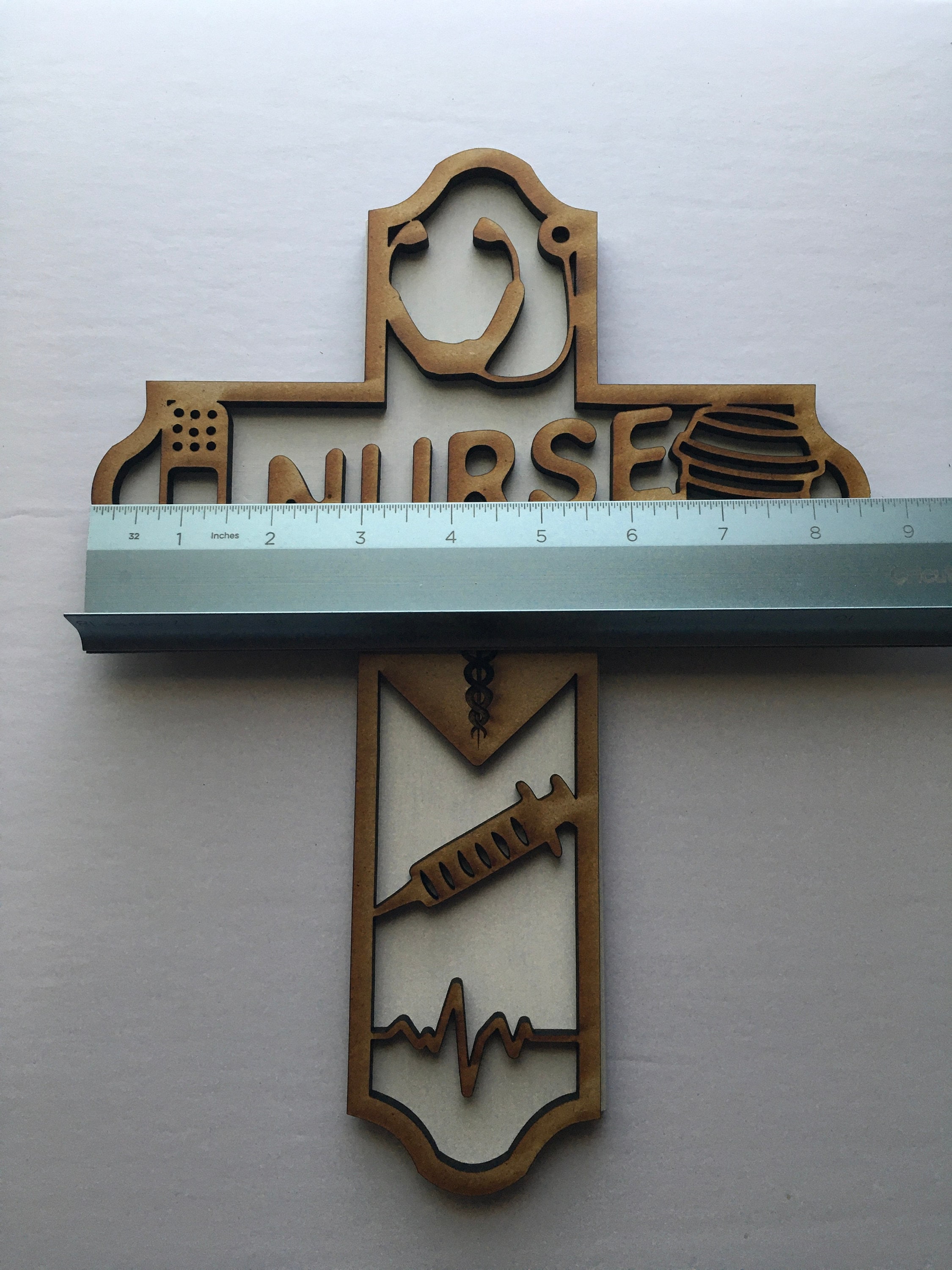 Wooden Laser Cut Nurse Cross, Medical, USA, First Responders - Etsy