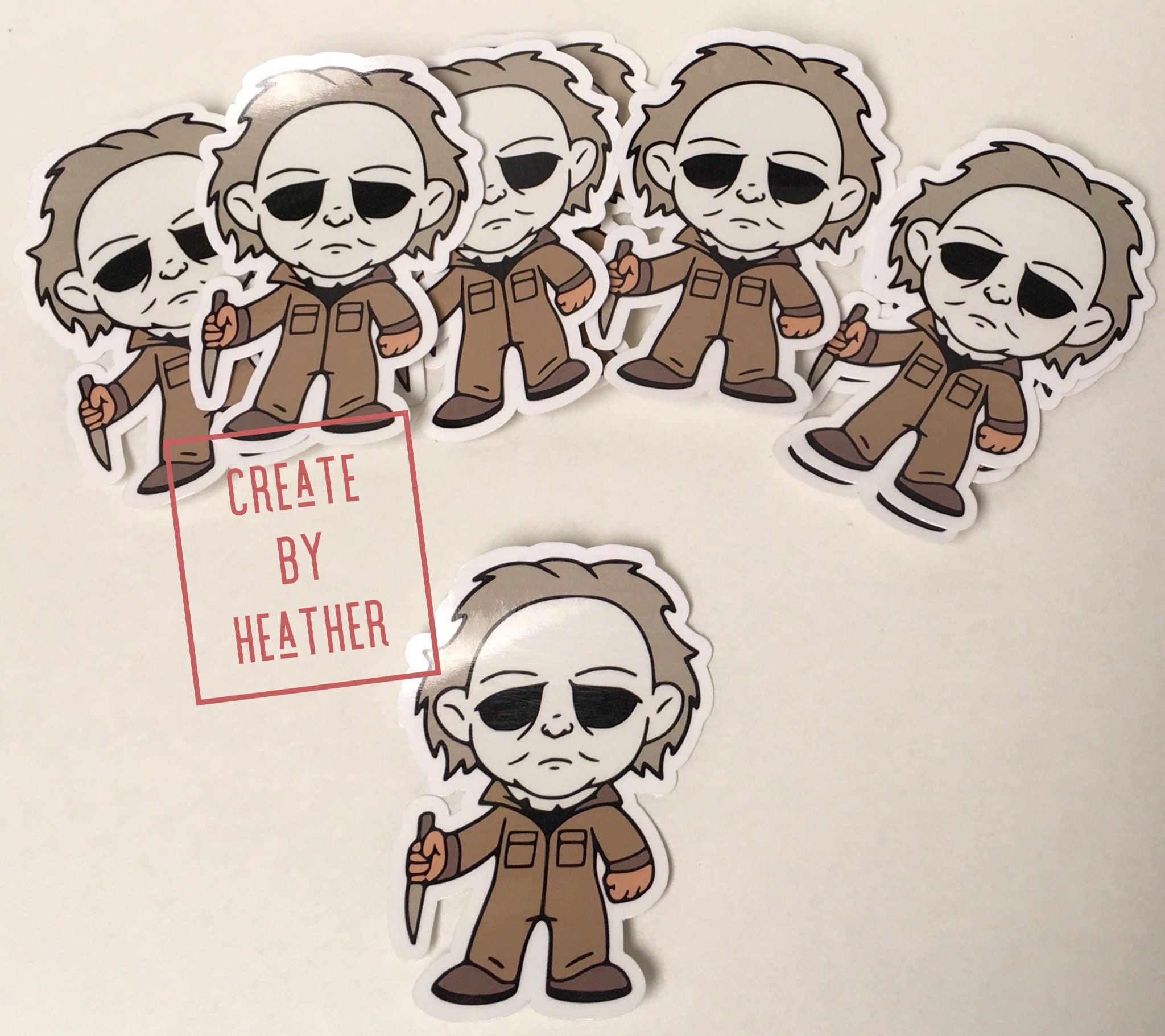 Horror Movie Character Stickers Halloween Scary Killers | Etsy