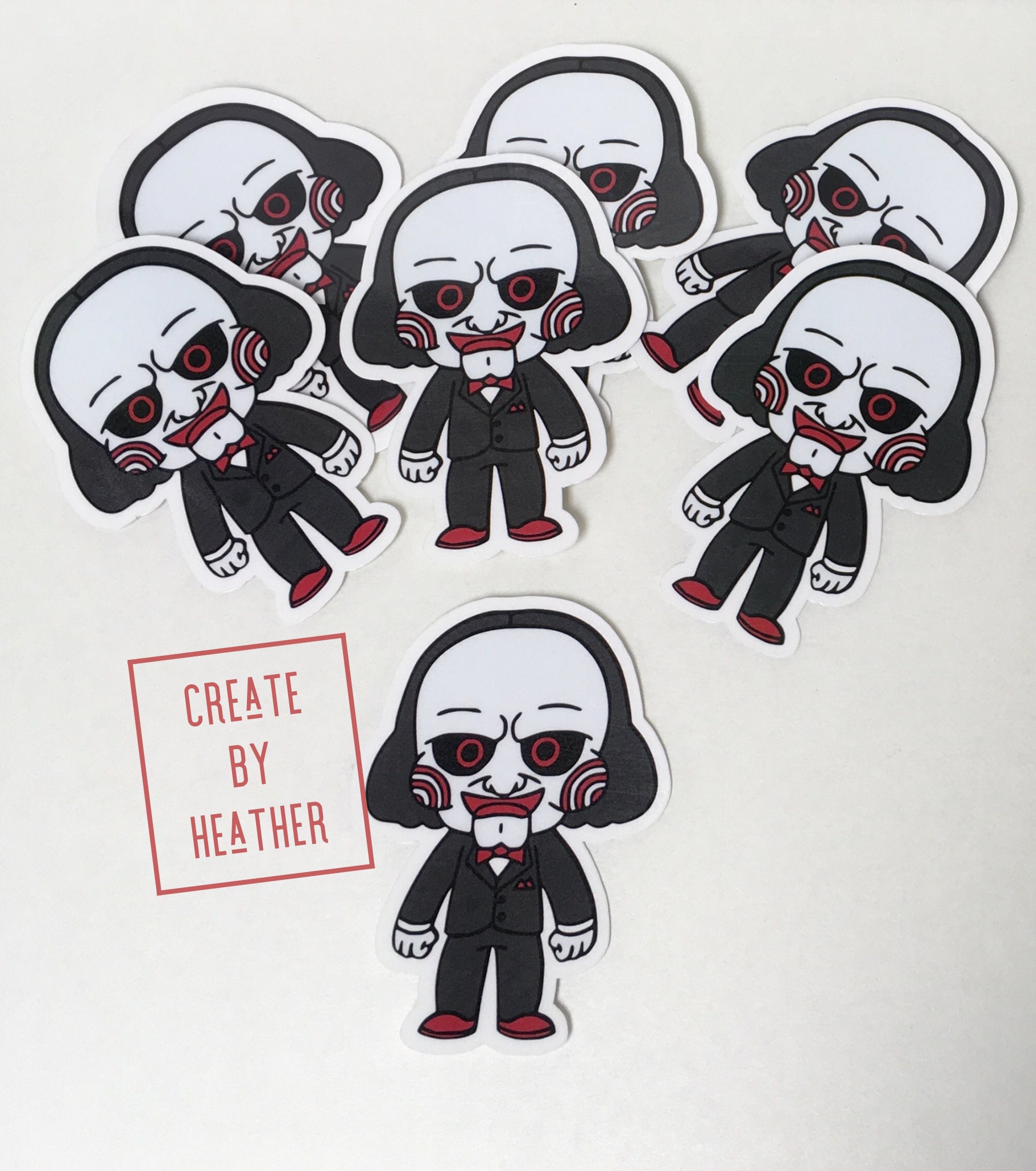 Horror Movie Character Stickers Halloween Scary Killers | Etsy