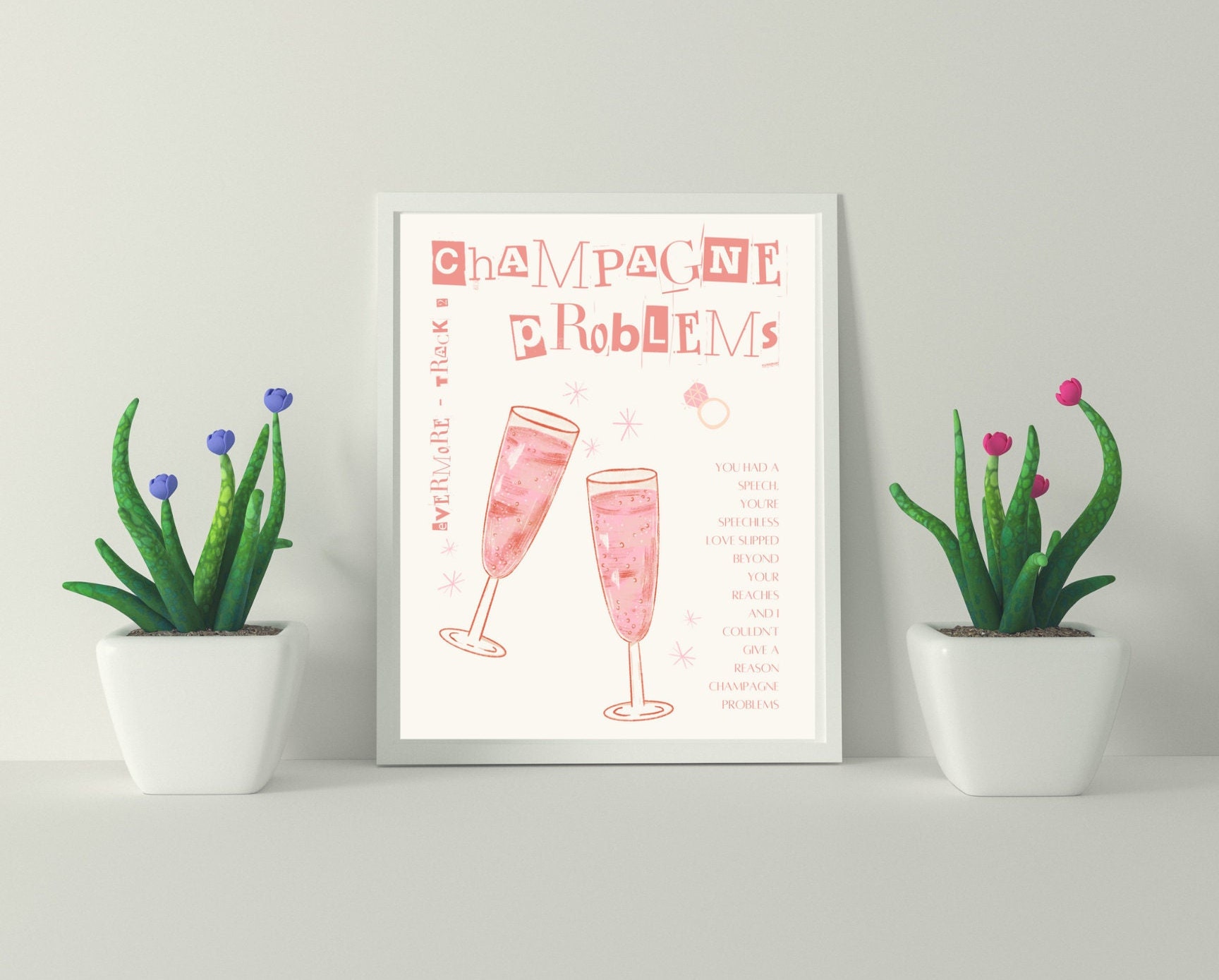 Champagne Problems Digital Download Poster, Taylor Swift Evermore Print ...