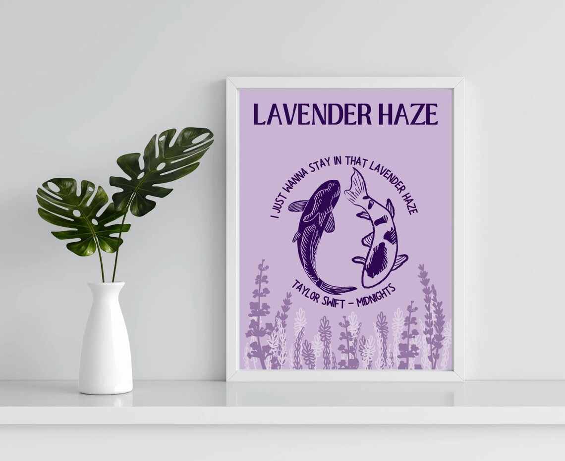 Lavender Haze Instant Download Poster Taylor Swift Print - Etsy