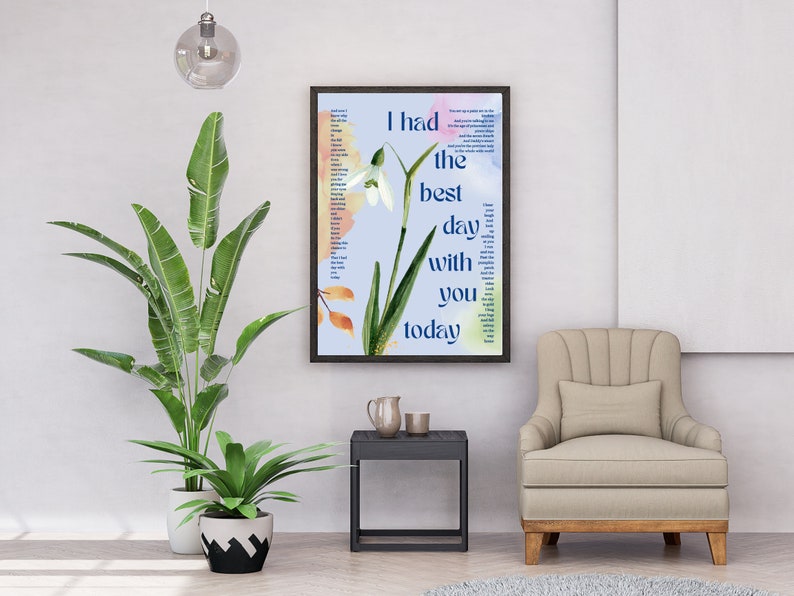 The Best Day Printable Poster, Fearless taylors Verison Digital Poster ...