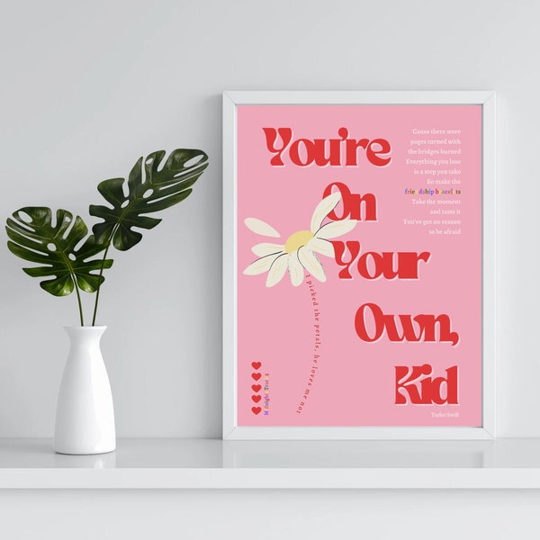 Youre on Your Own Kid Poster - Etsy
